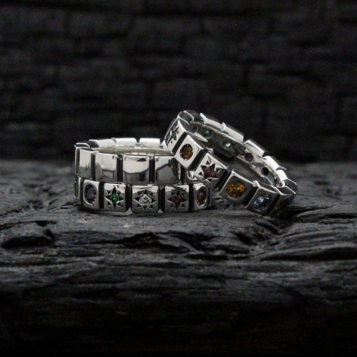 Rainbow Carousel Ring – Caroline Savoie Joaillerie